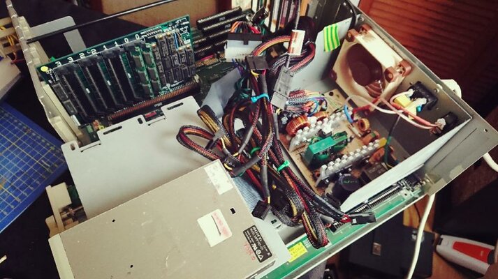 Amiga 2000 (A2000) with 2088XT bridgeboard, Dataflyer RAM (2MB) A5000 ...