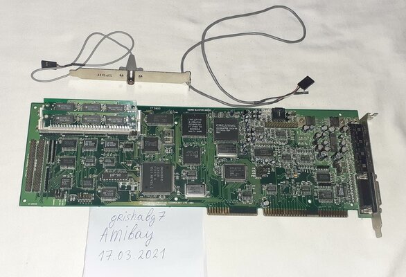 Closed - Creative Labs AWE32 ct3900,ct2760 isa sound card | AmiBay