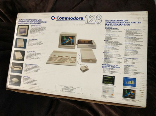 Closed - Boxed commodore 128 + 1571 with PSU, booklets and cables | AmiBay