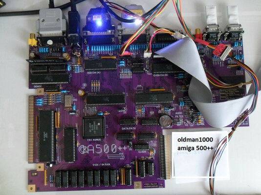 Sold - for sale Amiga 500 ++ motherboard NEW built up. | AmiBay