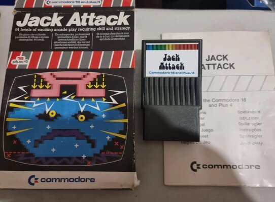 Closed - Commodore C16/Plus 4 Boxed Game Cartridges Jack Attack, Atomic, Pirate & Odyssey | AmiBay