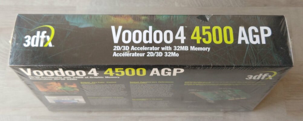 Sold - 3DFX Voodoo 4 4500 AGP (boxed & sealed) | AmiBay