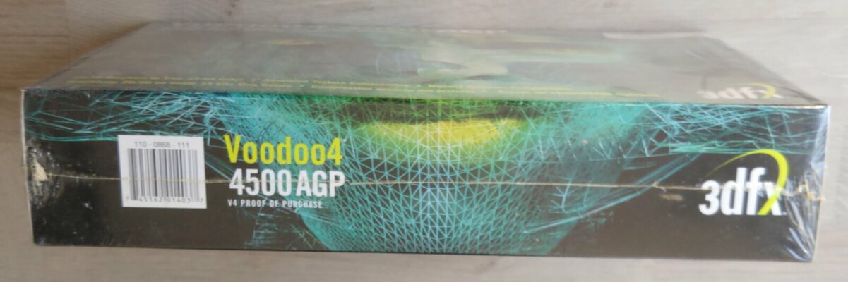 Sold - 3DFX Voodoo 4 4500 AGP (boxed & sealed) | AmiBay