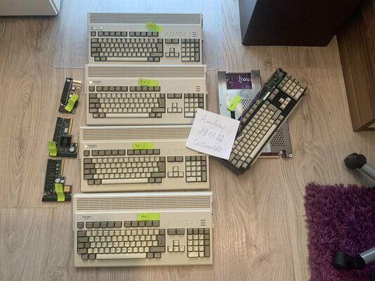 Closed - Amiga 1200 —4x, Amiga 500 Mainboard + Keyboard, Blizzard 1260 ...