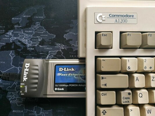 Sold - D-Link Ethernet PCMCIA Card compatible with Amiga 600 / 1200 ...