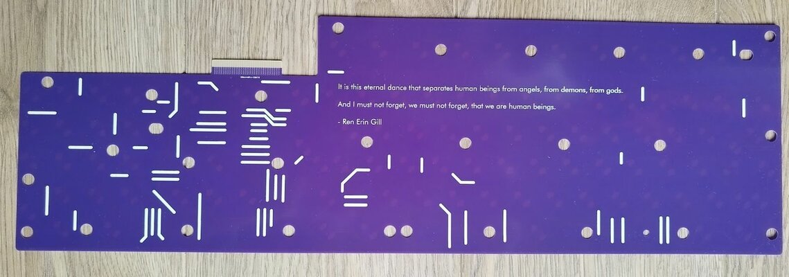 Sold - Amiga A500 Keyboard Membrane Replacement PCB (Purple) | AmiBay