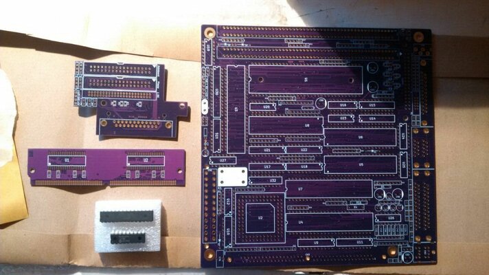 Sold - Amiga PCB Denise by Enterlogic + extra PCB for Second Floppy Disk | AmiBay