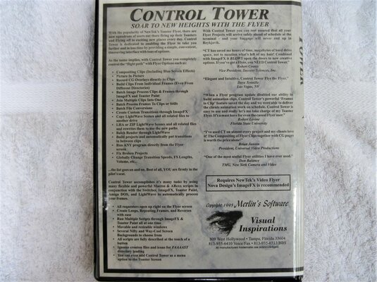 Sold - Control Tower, Software for the Amiga Video Toaster/Flyer | AmiBay