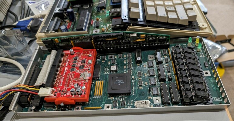 Sold - GVP A530, 40MHz CPU+FPU, 8MB RAM, ZuluSCSI with micro-SD, x286 ...