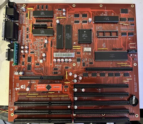 Closed - Red A2000 E-ATX complete board with Full ECS and 2 MB Chipmem ...
