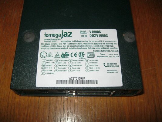 Closed - iomega Jaz V1000S external SCSI drive UNTESTED! | AmiBay