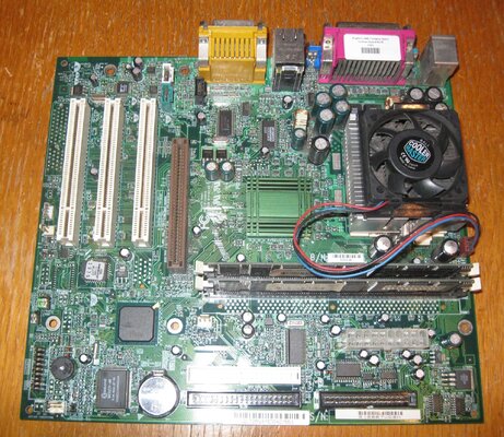 Closed - Compaq EVO D300v socket 370 mATX motherboard + CPU + RAM | AmiBay