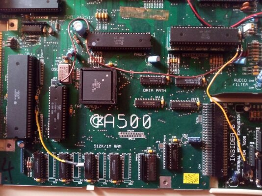 Sold - Commodore Amiga 500 - 1 MB Chip + 1.5 MB Slow RAM - Super Denise ...