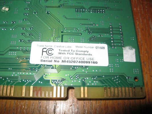 Sold - Sound Blaster AWE64 CT4520 ISA sound card | AmiBay