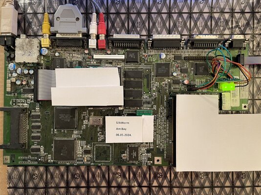 Sold - Commodore Amiga 1200 motherboard 1D4 recapped | AmiBay