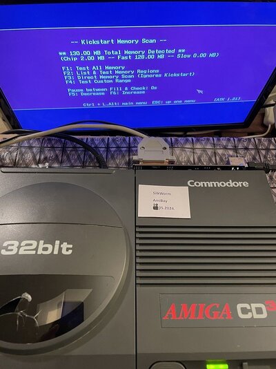 Sold - Commodore Amiga CD32 incl. TF330 128MB / Kipper2k USB RGB riser ...