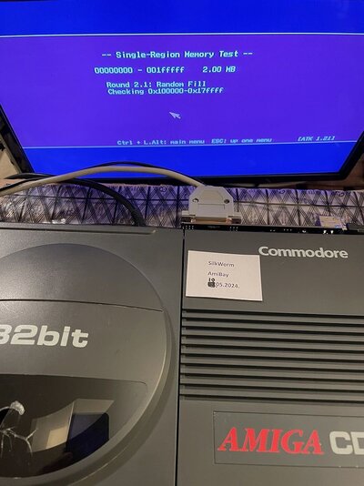 Sold - Commodore Amiga CD32 incl. TF330 128MB / Kipper2k USB RGB riser ...