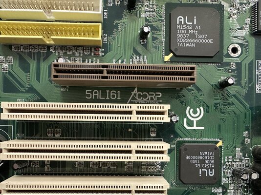 Sold - Acorp 5ALI61 Super Socket 7 Motherboard / S3 Trio64 8MB AGP ...