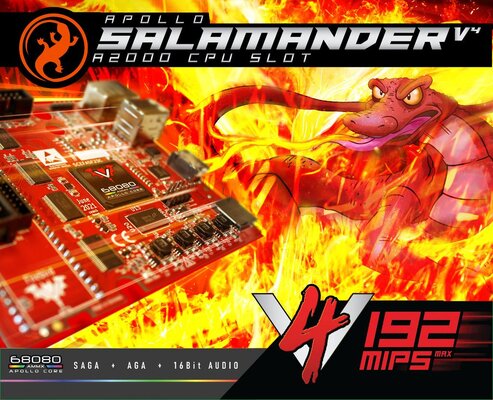 For Sale - Apollo GIGA SALAMANDER - Accelerator Card for Amiga 2000 with 68080 CPU and 1024MB ...
