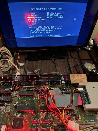 Sold - Commodore Amiga 500 A500 Rev 8A 1MB RTC Hyperion Kickstart ROM 3 ...