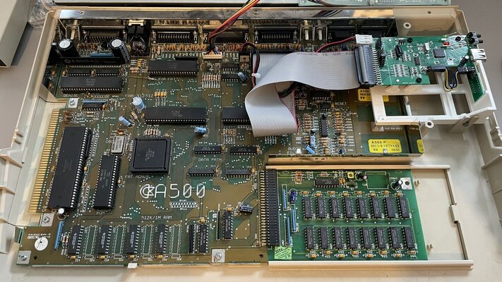 Sold - Amiga 500 rev 6a, Gotek, A501 expansion, new hard PCB membrane ...