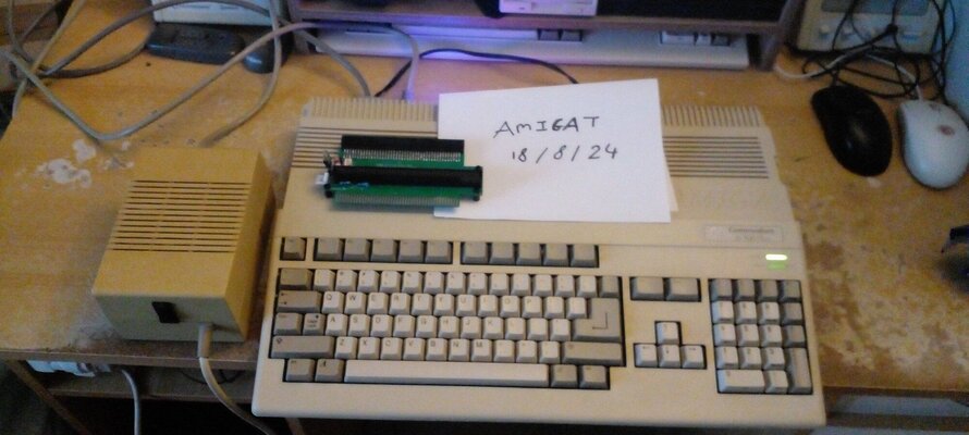 Closed - Amiga 500 plus with new motherboard and power supply and with ...