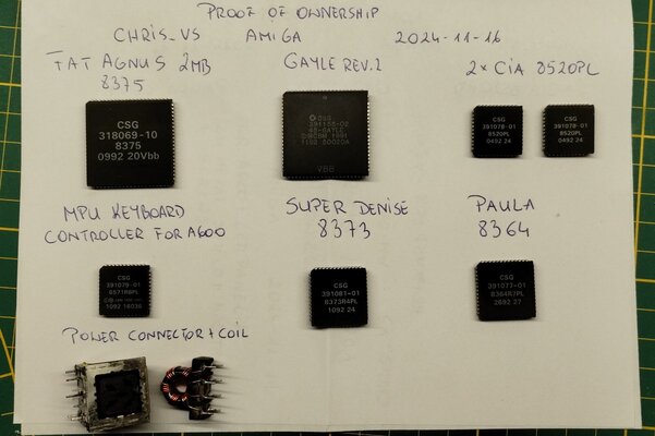 Closed - FAT AGNUS 8375 2MB, 2*CIA 8520, SUPER DENISE 8373, GAYLE ...