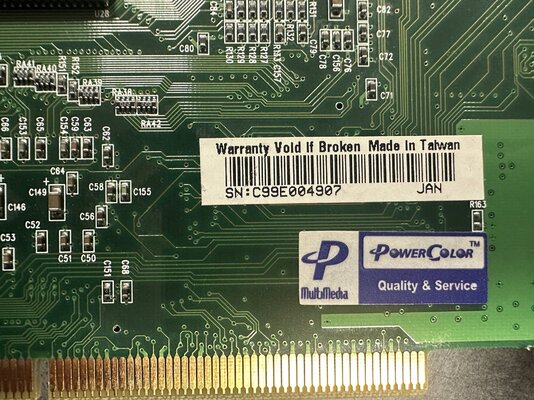 Sold - PowerColor 3dfx Voodoo 2 12MB (100MHz version) PCI 3D ...