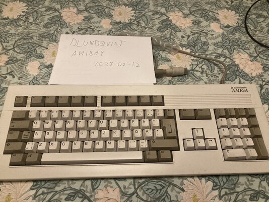 Swap - Amiga 3000 keyboard with US/SE layout for Amiga 4000 keyboard ...