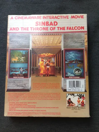 Sold - Sinbad and the Throne of the Falcon cinemaware commodore Amiga ...
