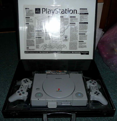 Sold - Modded Playstation 1 inside a suitcase | AmiBay