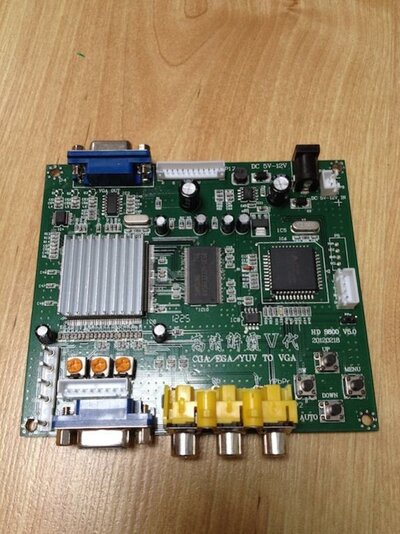 GBS 8220 CGA/EGA to VGA converter board (actually later model HD 9800 ...