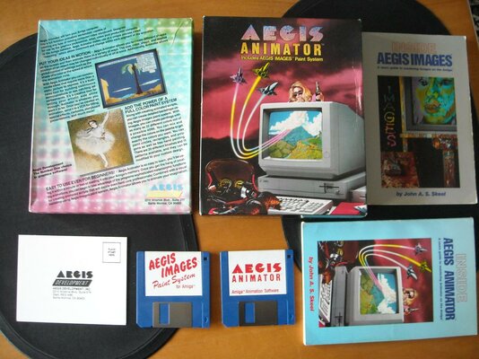 For Sale - Amiga 1000 - Aegis Animator 1986 + Aegis Images Paint Package in a ORIGINAL BOX! | AmiBay