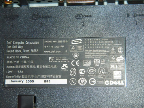 Dell 2001fp Displays and scanning to 15Khhz | AmiBay