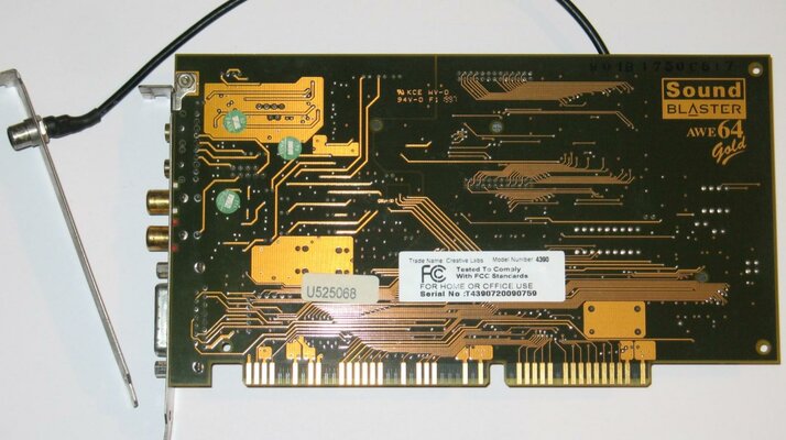 Sold - Creative Sound Blaster AWE64 Gold | AmiBay