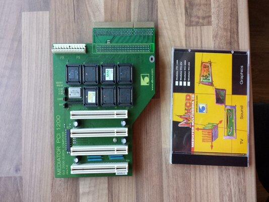 Sold - MEDIATOR PCI 1200 with sound, graphics, usb cards, for towerised ...